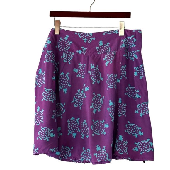 Hand Crafted | Skirts | Handmade Turtle Print Skirt Xl Batik Rayon ...
